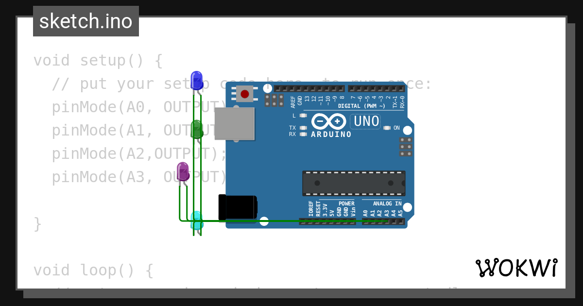 Same Time 2 Lights On And Off Wokwi Esp32 Stm32 Arduino Simulator 6740