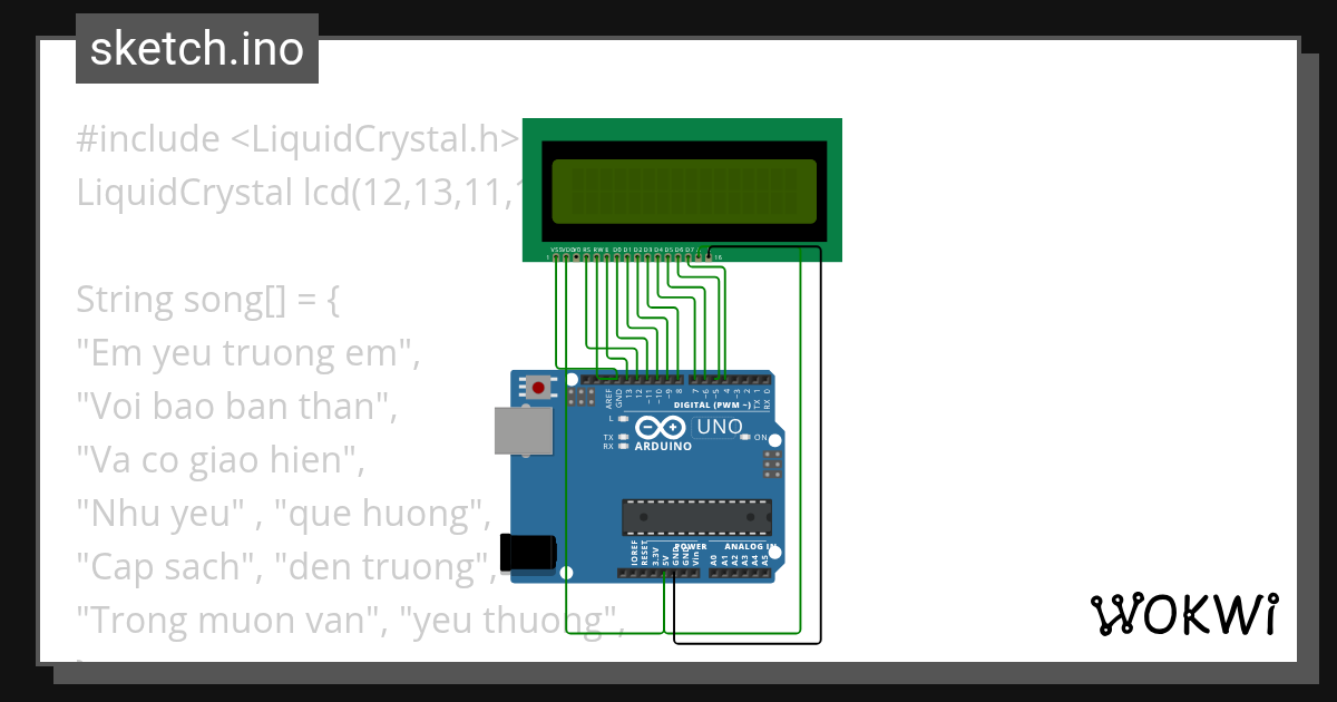 Lcd16x2 Wokwi Esp32 Stm32 Arduino Simulator 3052