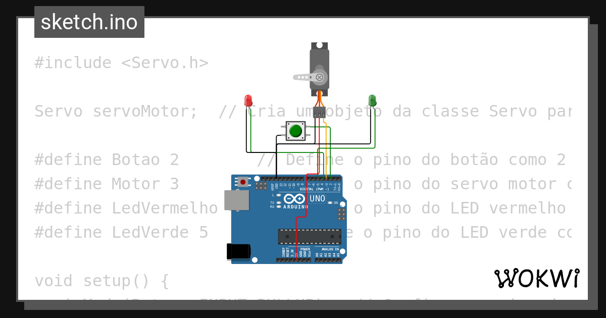 Cancela Semled Bruno Wokwi Esp32 Stm32 Arduino Simulator