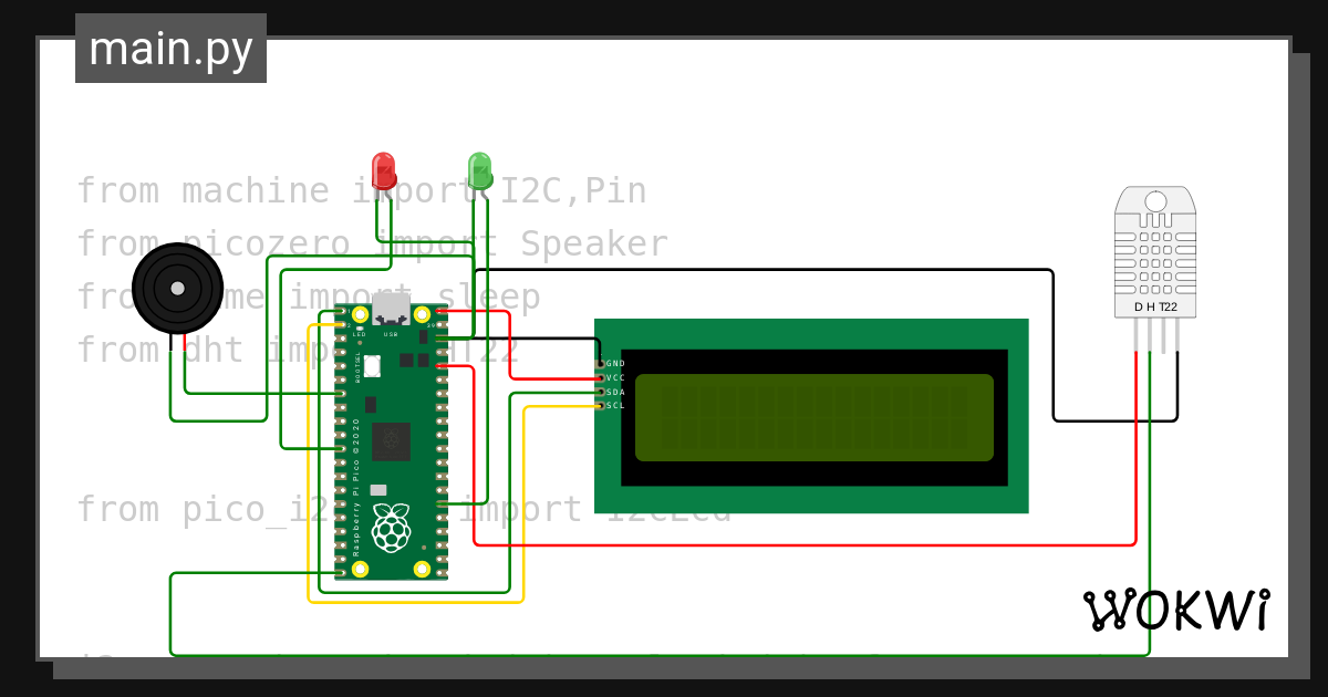 Raspberry Pi Pico Lcd I2c Hello World Wokwi Esp32 Stm32 Arduino