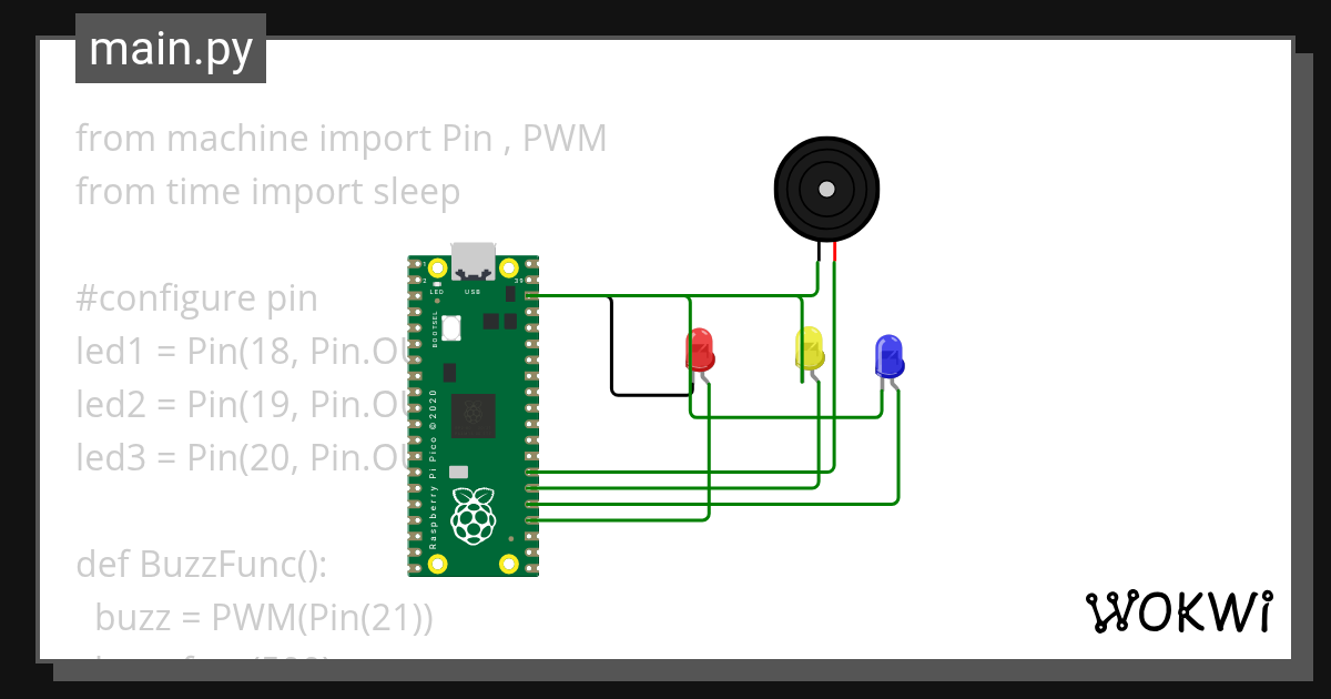 Micropython Traffic Wokwi Esp32 Stm32 Arduino Simulator