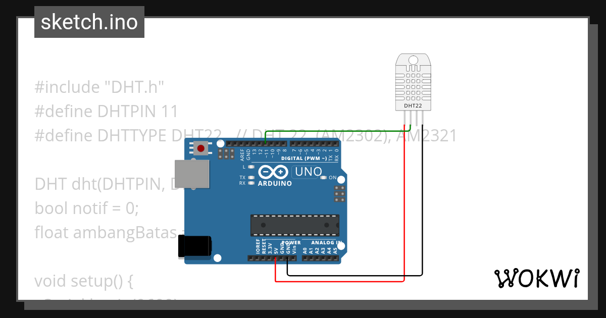 Notifikasi Hanya Sekali Dengan Teknik Flag - Wokwi ESP32, STM32, Arduino Simulator
