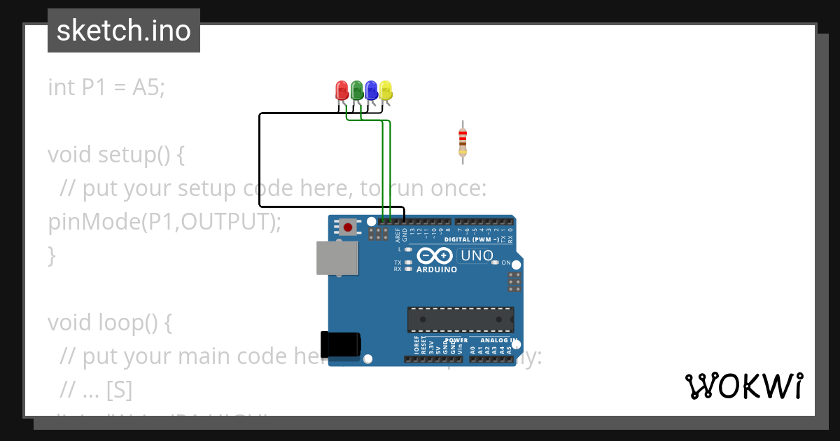 DigitalWrite: LED Copy - Wokwi ESP32, STM32, Arduino Simulator