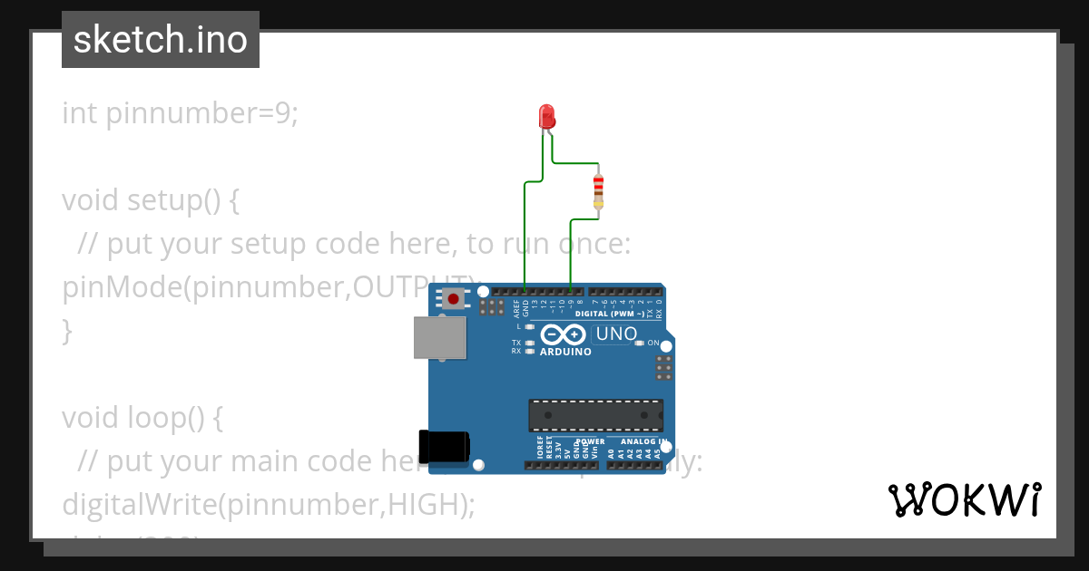 DigitalWrite: LED Copy (2) - Wokwi ESP32, STM32, Arduino Simulator
