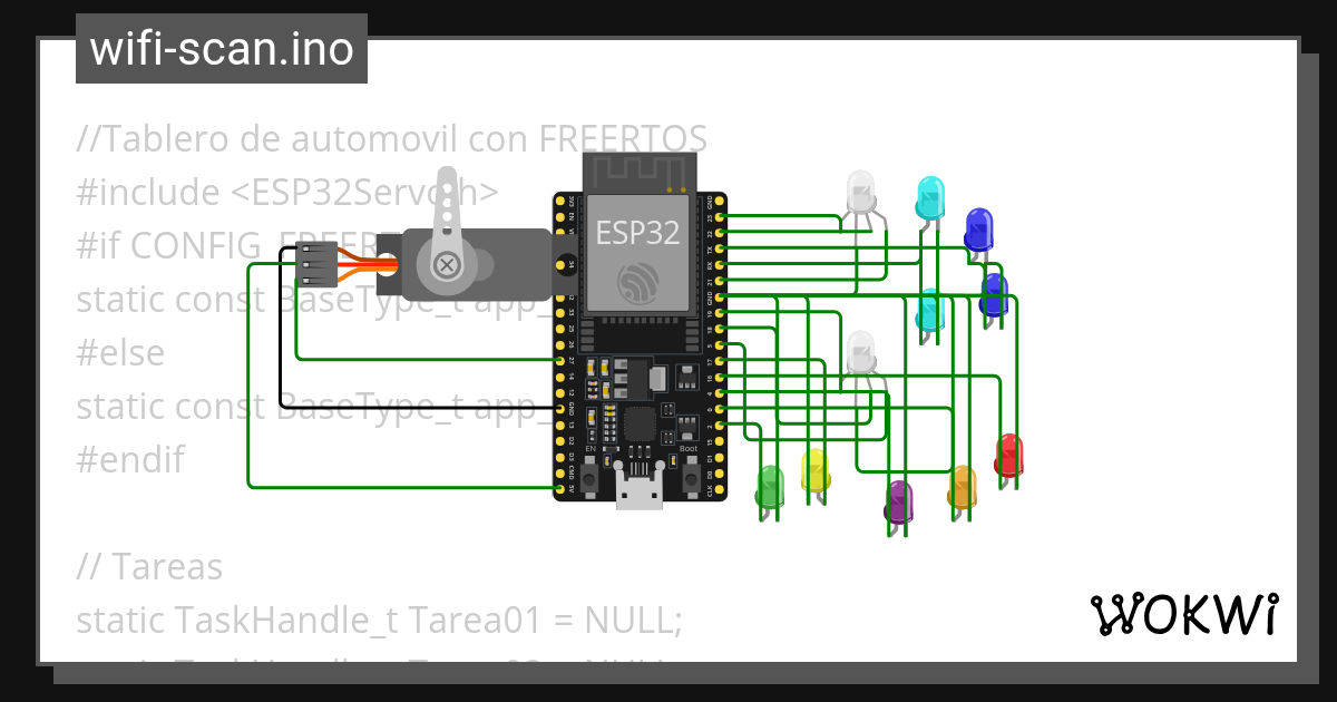 TABLERO - Wokwi ESP32, STM32, Arduino Simulator
