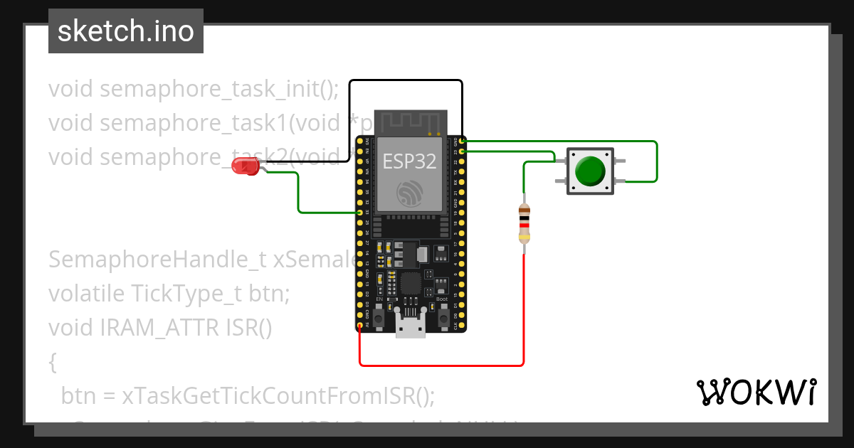 中断 信号量 Wokwi Esp32 Stm32 Arduino Simulator 3004