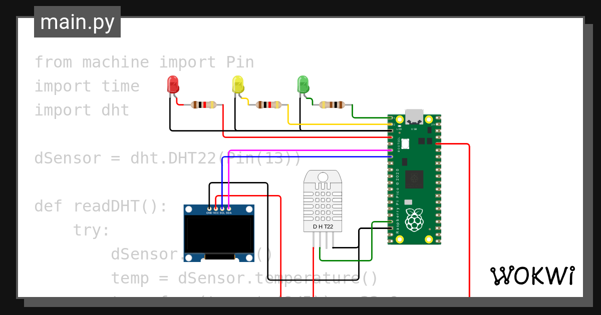 Picodht22led Wokwi Esp32 Stm32 Arduino Simulator 8063