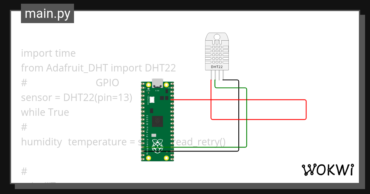 pico_dht22_led_oled Copy (2) - Wokwi ESP32, STM32, Arduino Simulator