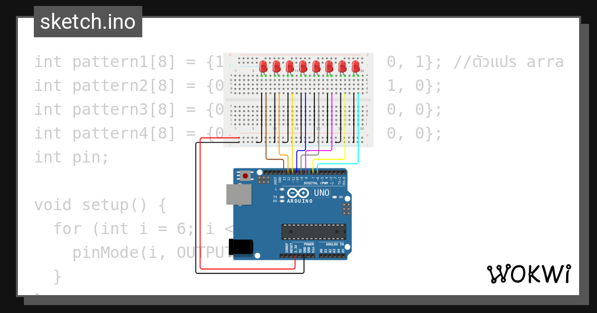 Prj 19 Array 1d Wokwi Esp32 Stm32 Arduino Simulator
