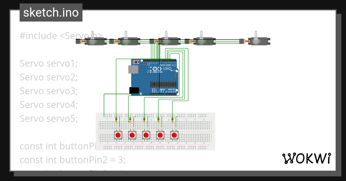 Prosthetic Arm - Wokwi ESP32, STM32, Arduino Simulator