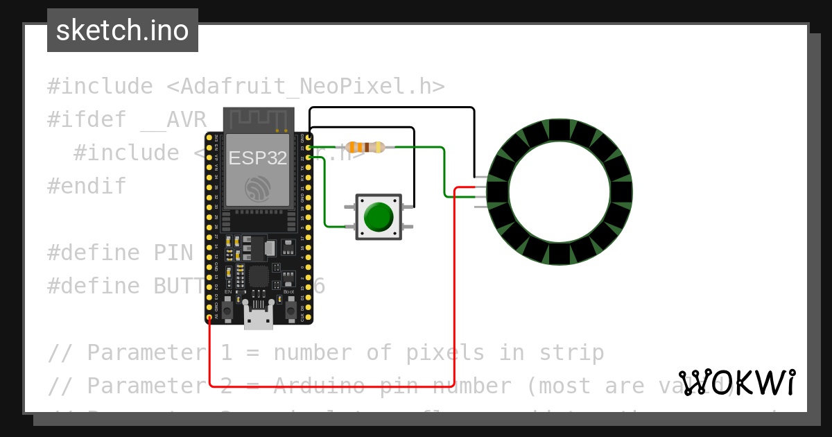 Esp32 Ws2812b Wokwi Esp32 Stm32 Arduino Simulator