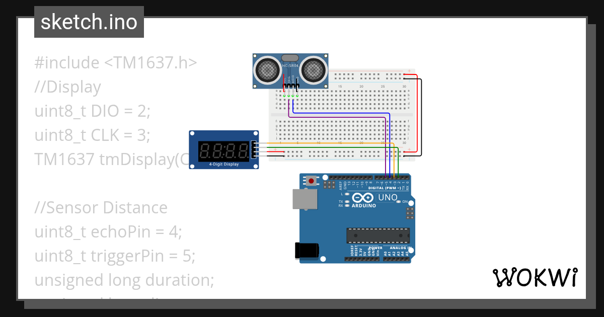 Ultrasonido Led4 Wokwi Esp32 Stm32 Arduino Simulator 