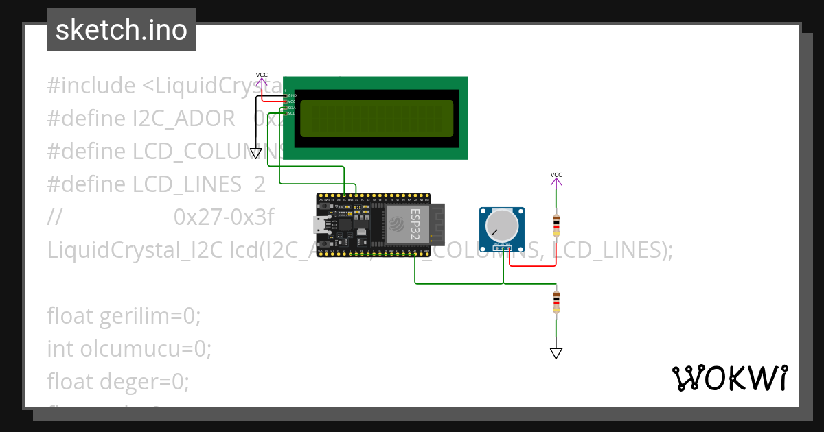 Lcd Devre I2c Wokwi Esp32 Stm32 Arduino Simulator 5205