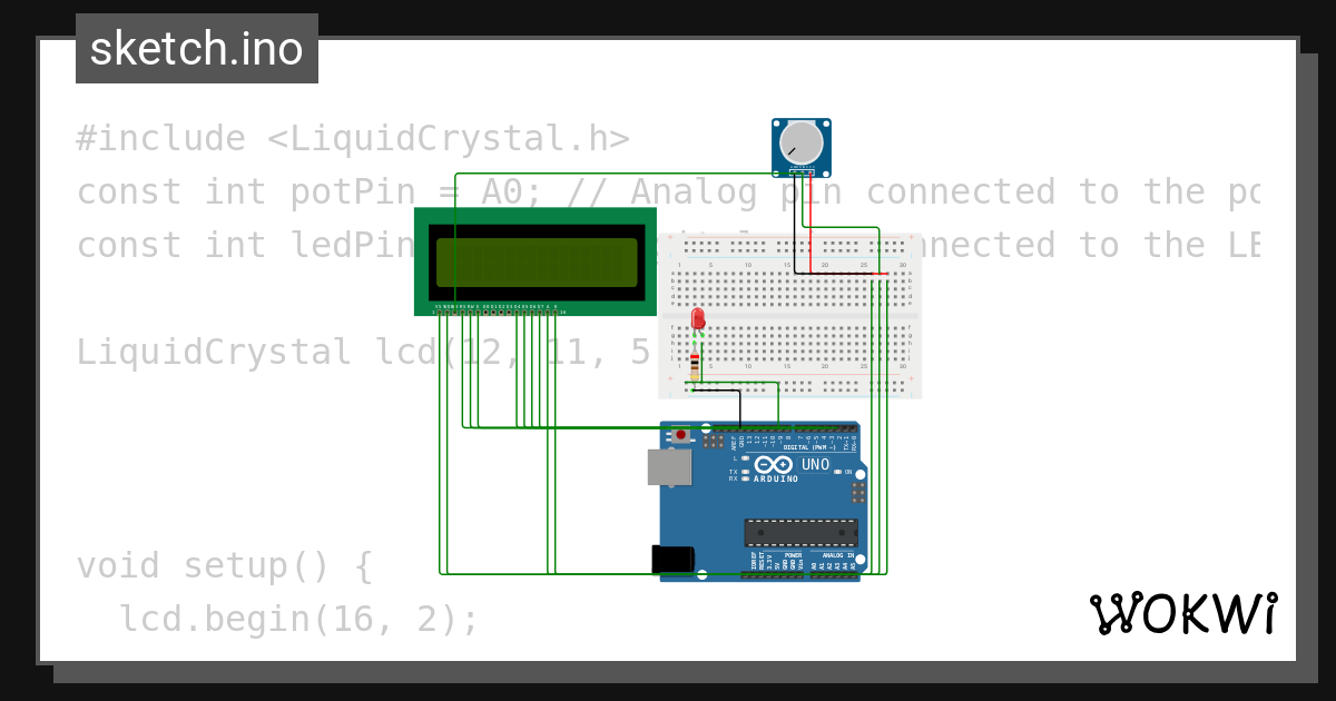 Brightness Value Experiment Wokwi Esp32 Stm32 Arduino Simulator 