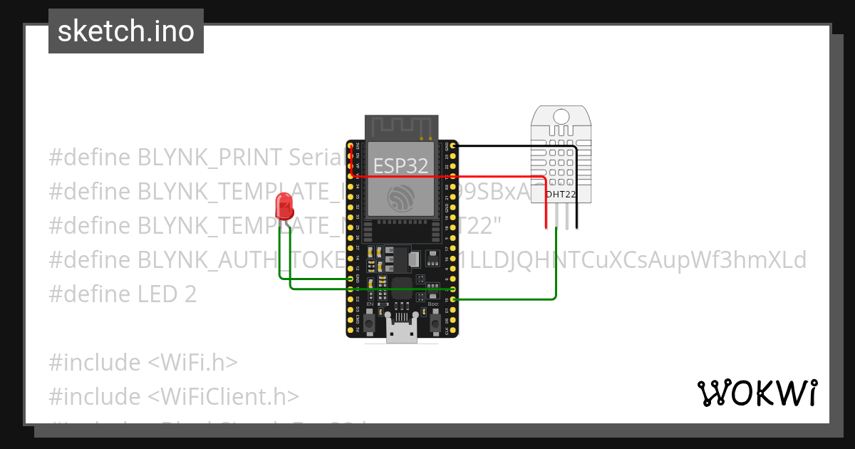 Blink - Wokwi ESP32, STM32, Arduino Simulator