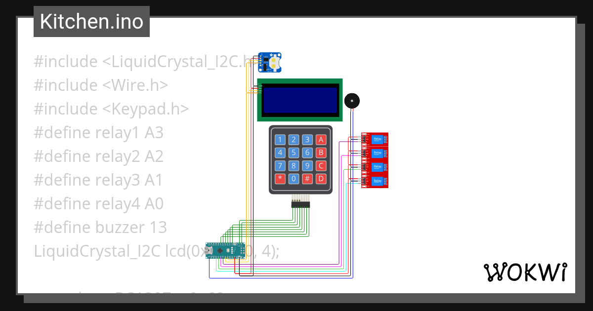 Kitchen - Wokwi ESP32, STM32, Arduino Simulator