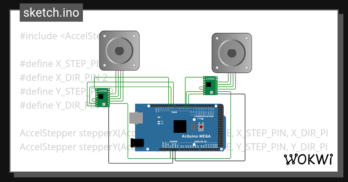 steppers_star - Wokwi ESP32, STM32, Arduino Simulator