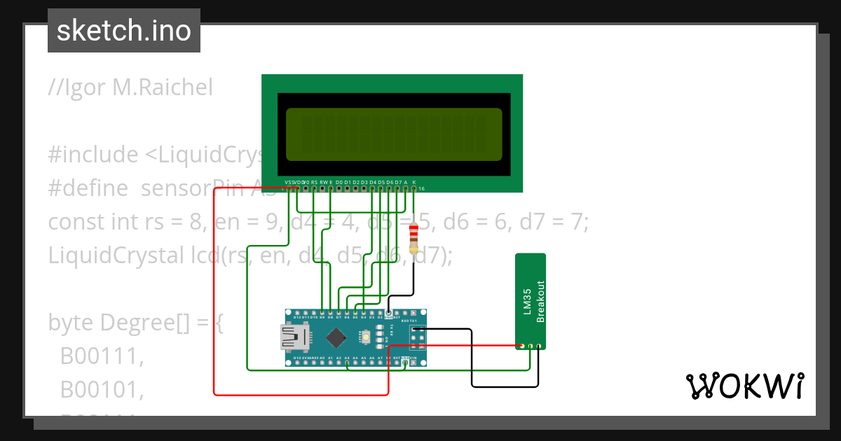 Termometer Wokwi Esp32 Stm32 Arduino Simulator 6440