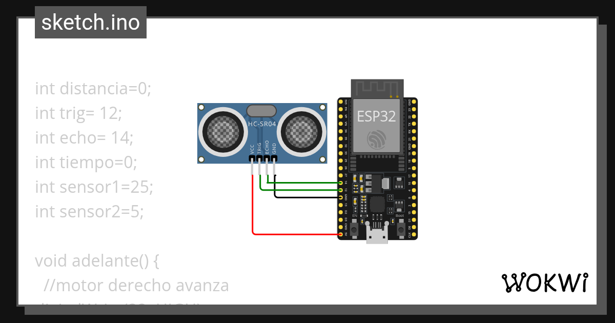 MINI-SUMO final - Wokwi ESP32, STM32, Arduino Simulator