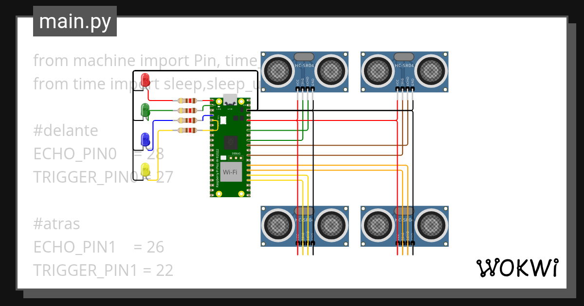 carrito laberinto renovado - Wokwi ESP32, STM32, Arduino Simulator