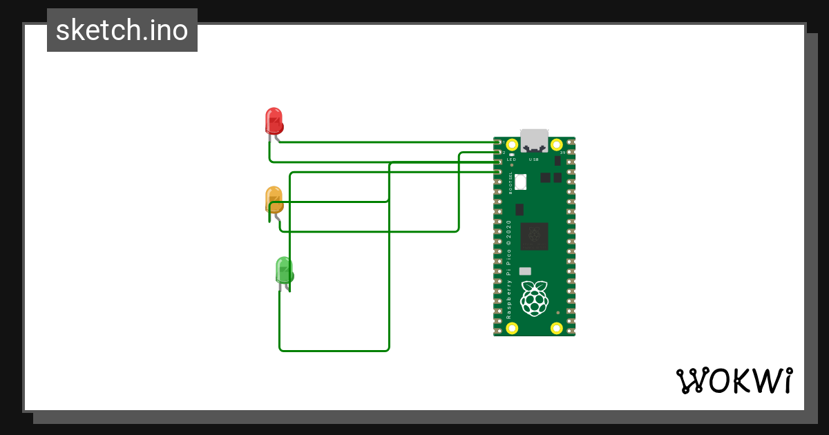 Traffic Light Wokwi Esp32 Stm32 Arduino Simulator 8336