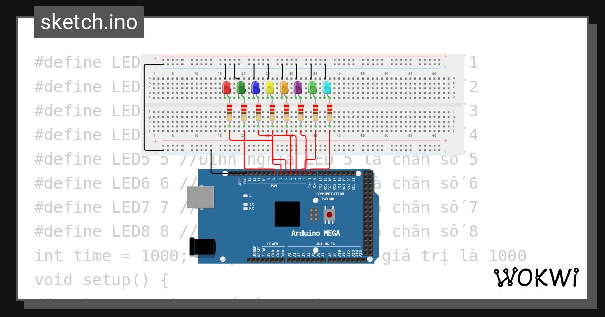 Hiệu ứng 8 9 10 Wokwi Esp32 Stm32 Arduino Simulator