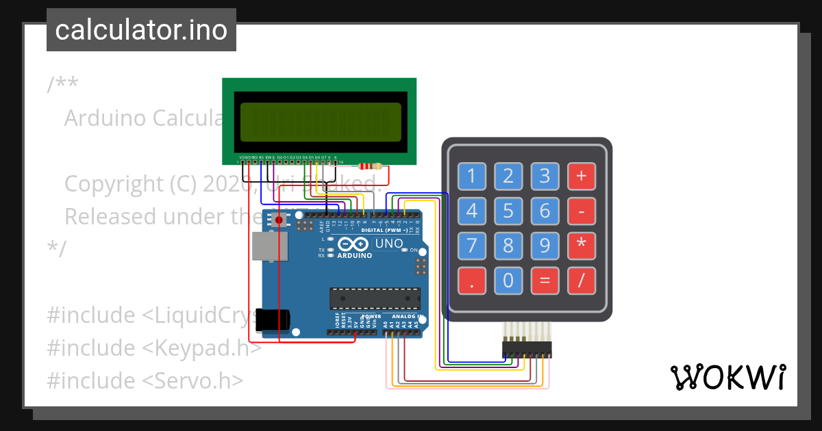 calculator.ino Copy - Wokwi ESP32, STM32, Arduino Simulator