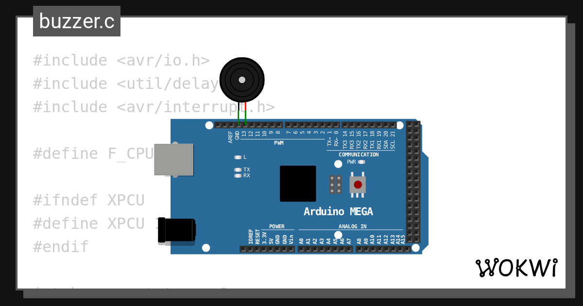 Buzzer Wokwi Esp32 Stm32 Arduino Simulator 8198