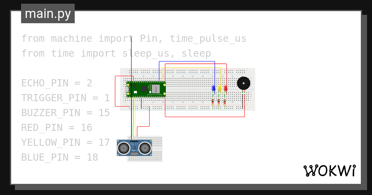 Hcsr 04 And Pico W Copy Wokwi Esp32 Stm32 Arduino Simulator