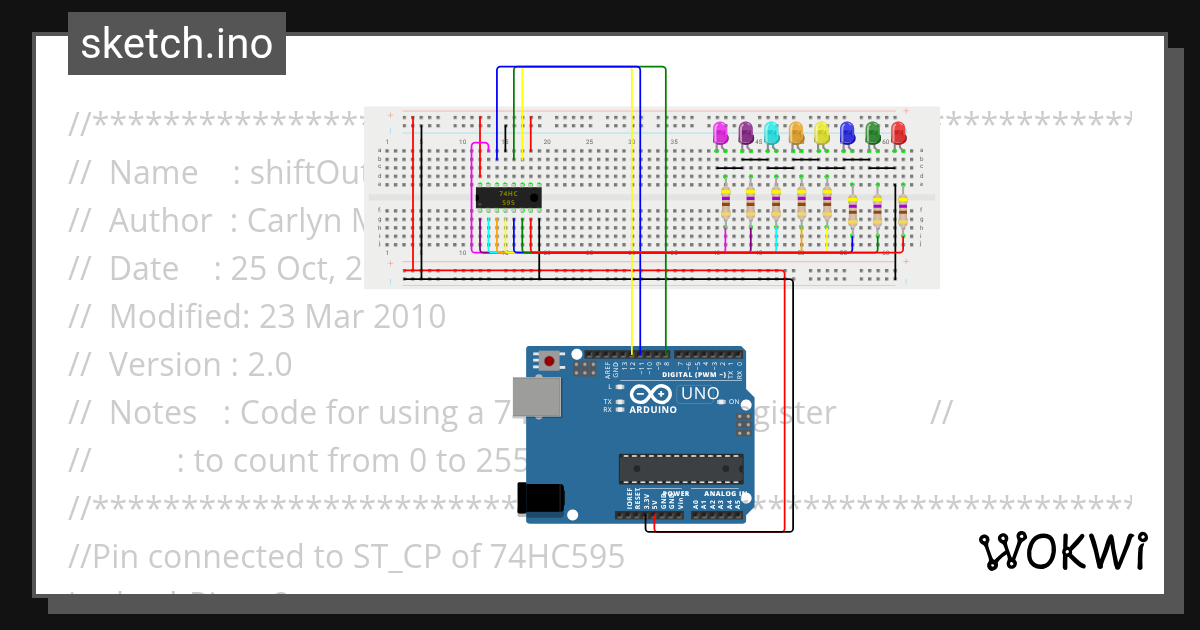 registre_décalage Copy - Wokwi ESP32, STM32, Arduino Simulator