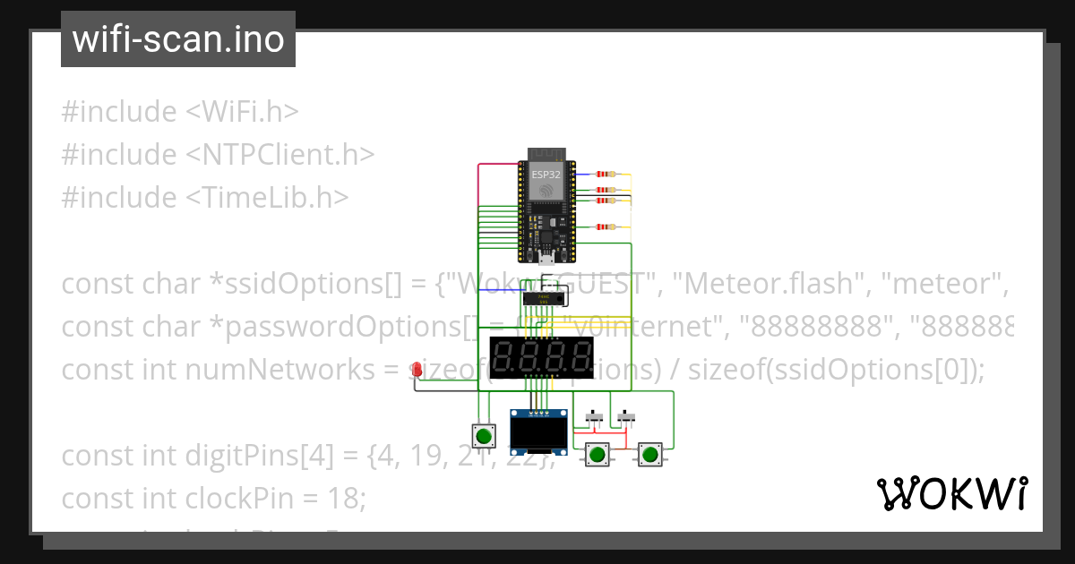 wifi-scan.ino Copy (fin) - Wokwi ESP32, STM32, Arduino Simulator