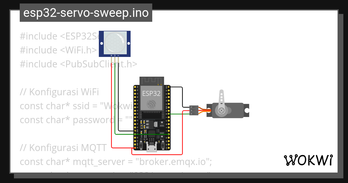 Pakan Burung Otomatis - Wokwi ESP32, STM32, Arduino Simulator