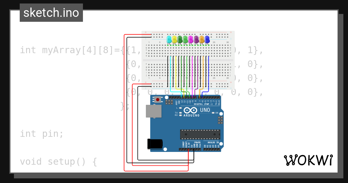 Prj20 Array2d Wokwi Esp32 Stm32 Arduino Simulator
