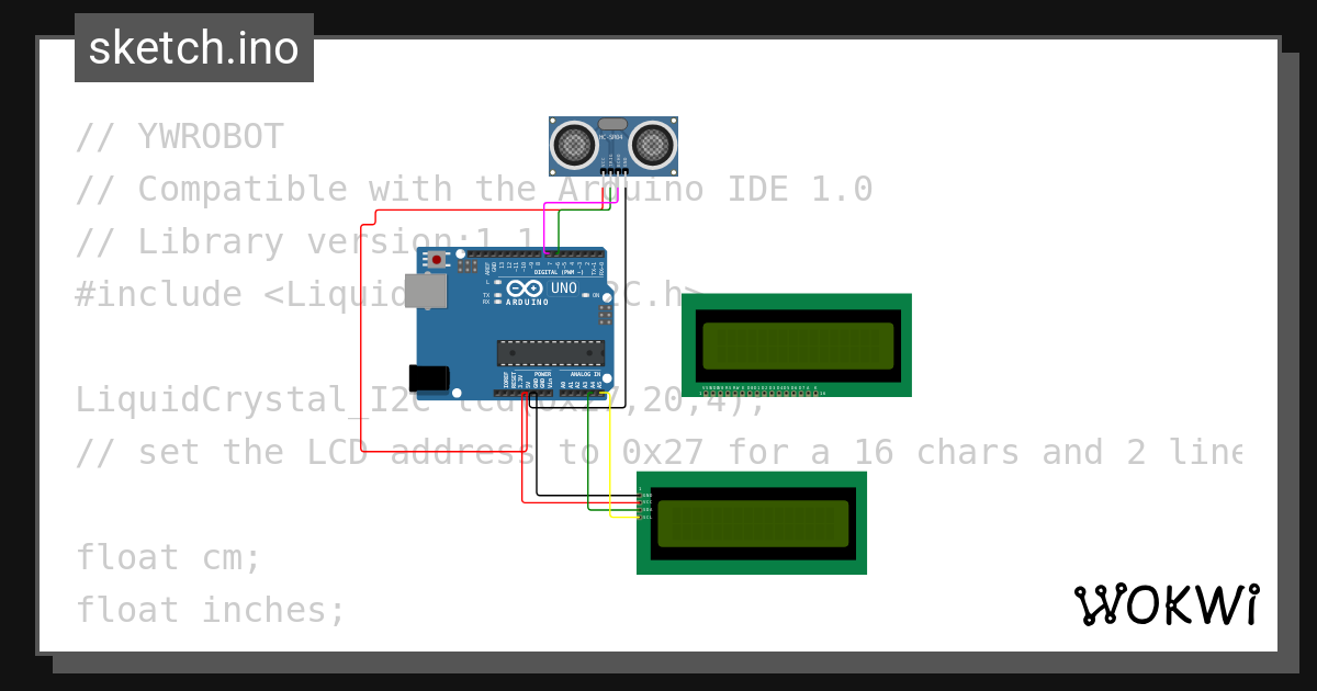Arlawokwii Ultrasonic Wokwi Esp32 Stm32 Arduino Simulator