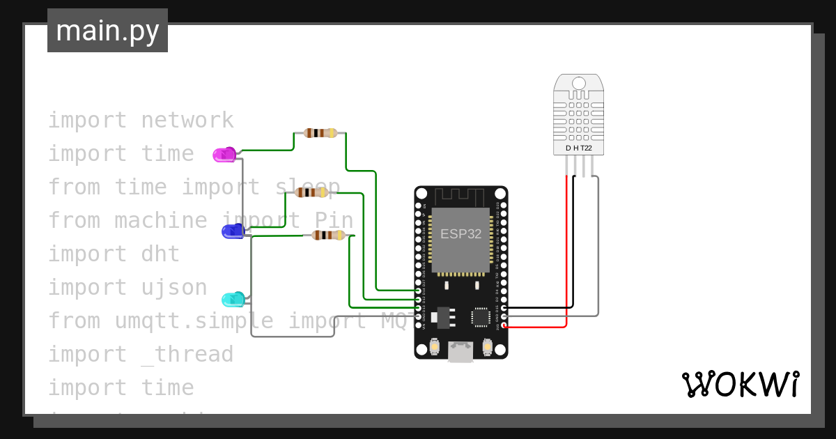 Temperature Led Wokwi Esp32 Stm32 Arduino Simulator 7006