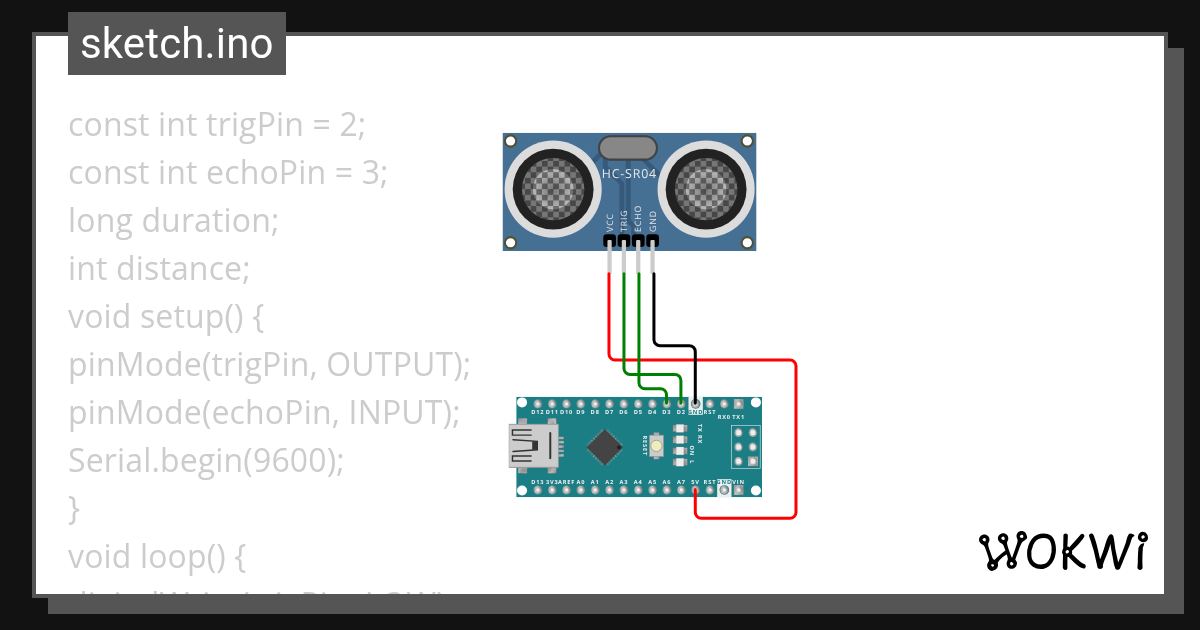 LP4 ultrasonic reading Copy - Wokwi ESP32, STM32, Arduino Simulator