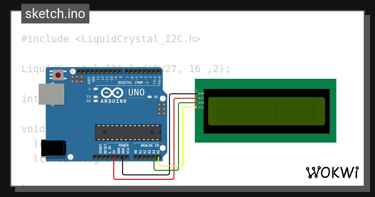 Prj22 Lcd I2c Wokwi Esp32 Stm32 Arduino Simulator