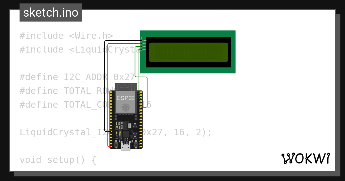 Ldc I2c Name Display Wokwi Esp32 Stm32 Arduino Simulator 2383
