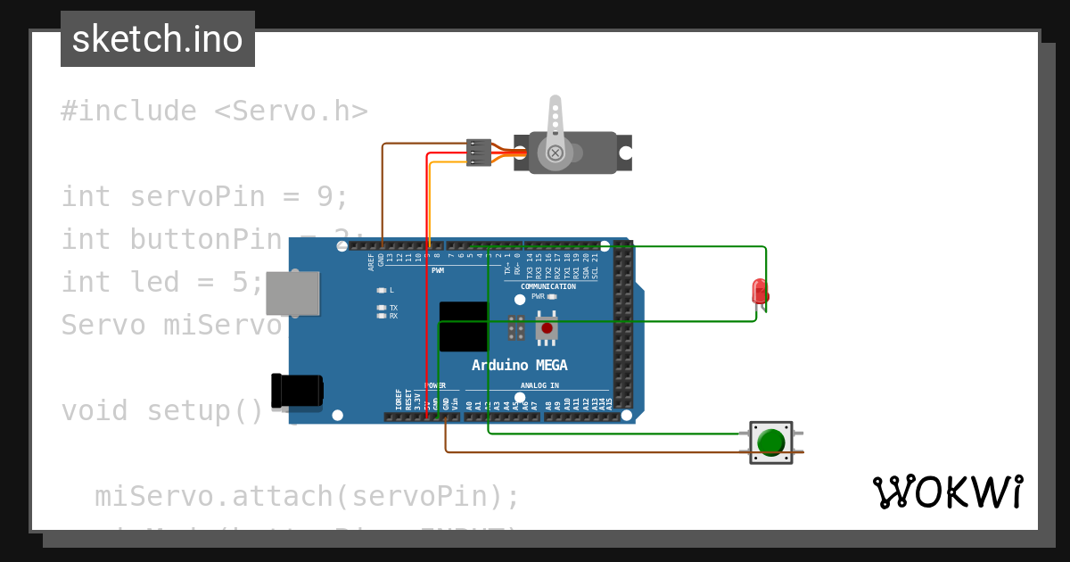 7 Servo Más Botón Wokwi Esp32 Stm32 Arduino Simulator 0460