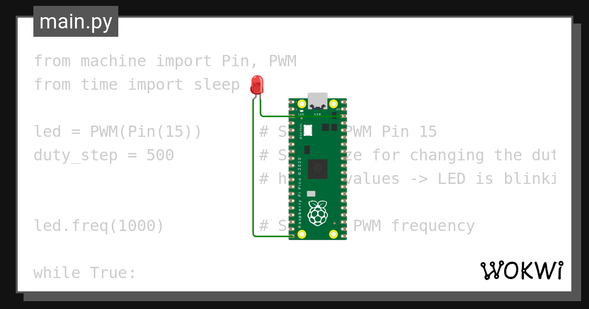 Fading A Led Between On An Off With Pwm Wokwi Esp32 Stm32 Arduino 2393