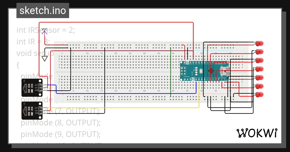 Automatic Staircase Lighting Wokwi Esp32 Stm32 Arduino Simulator 6215
