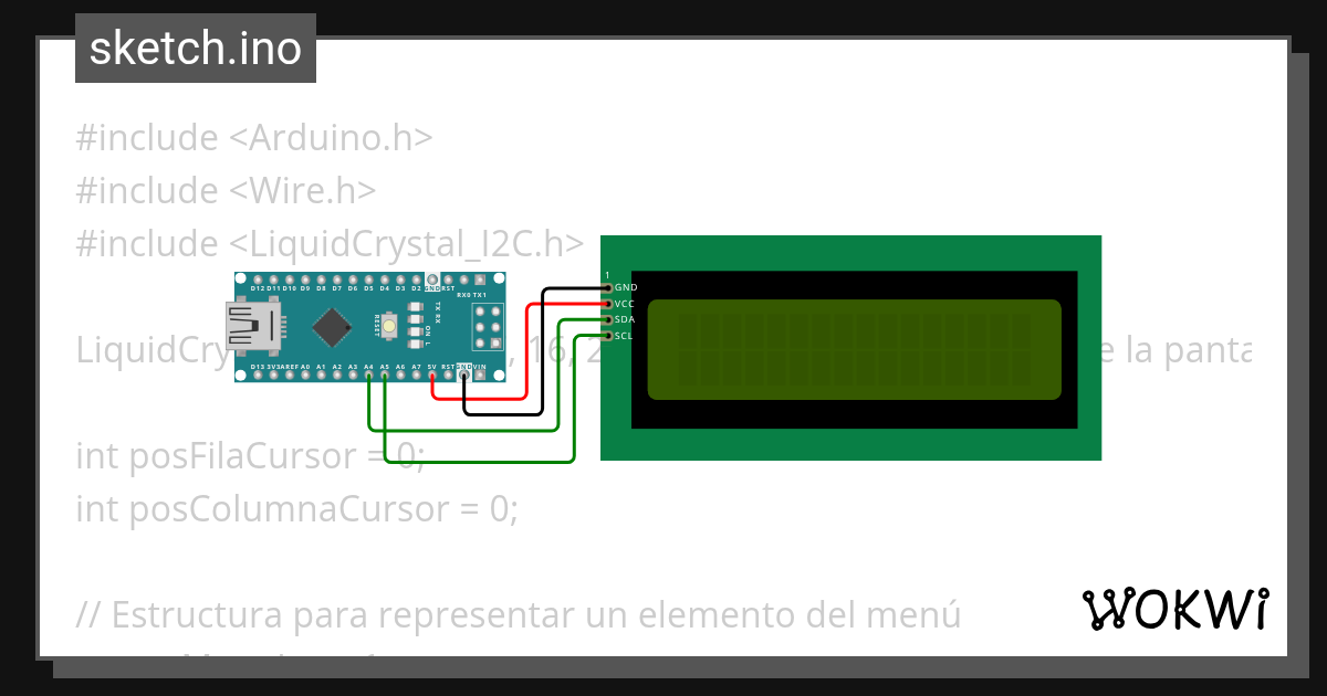 MENU_CODE_V2_LCD - Wokwi ESP32, STM32, Arduino Simulator