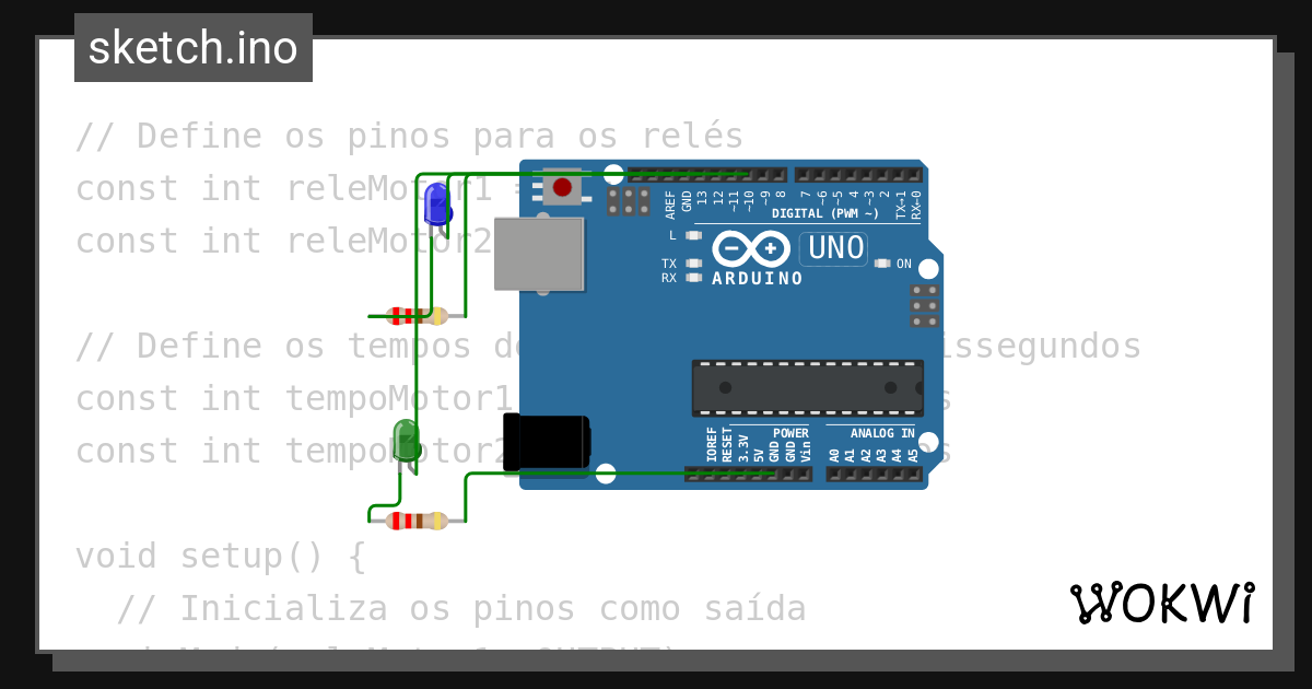 Teste Wokwi Esp32 Stm32 Arduino Simulator 