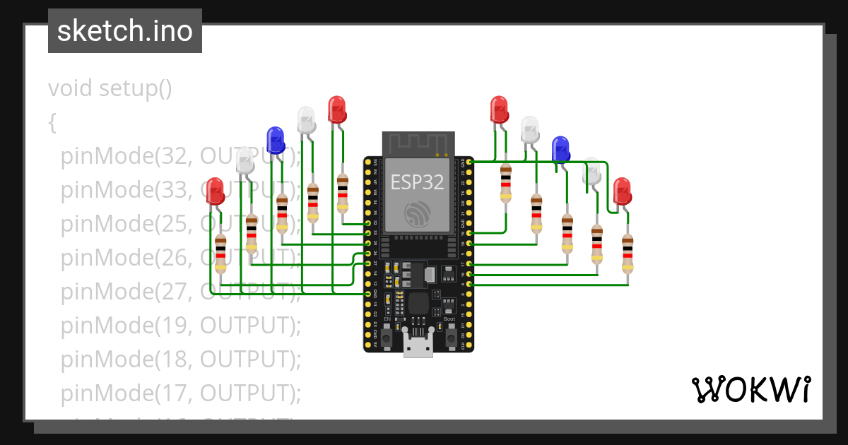 lab3 - Wokwi ESP32, STM32, Arduino Simulator