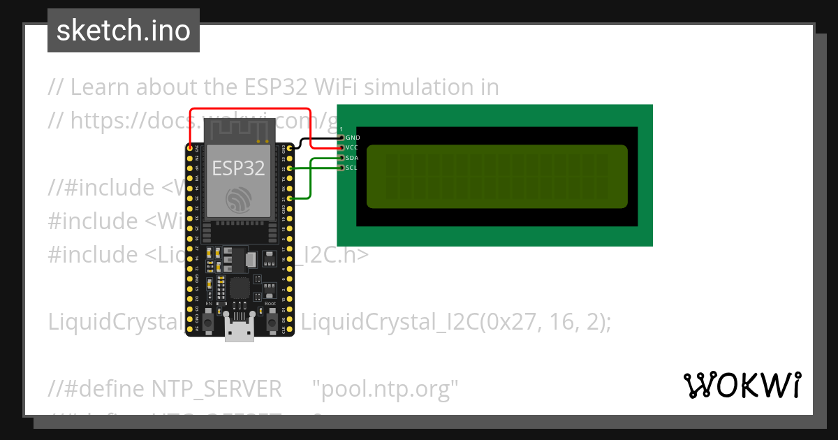LCD - Wokwi ESP32, STM32, Arduino Simulator