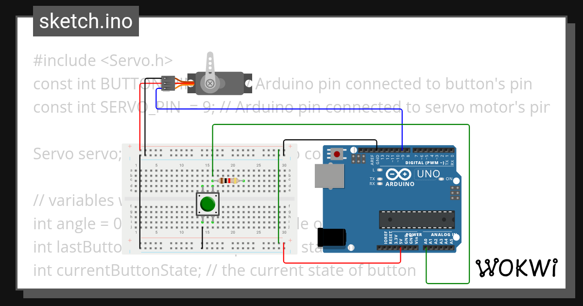 Servo Motor Wokwi Esp32 Stm32 Arduino Simulator