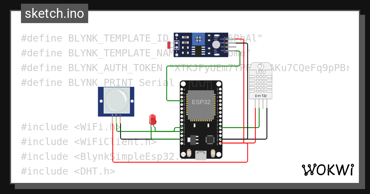 Smarthome Wokwi Esp32 Stm32 Arduino Simulator 8338