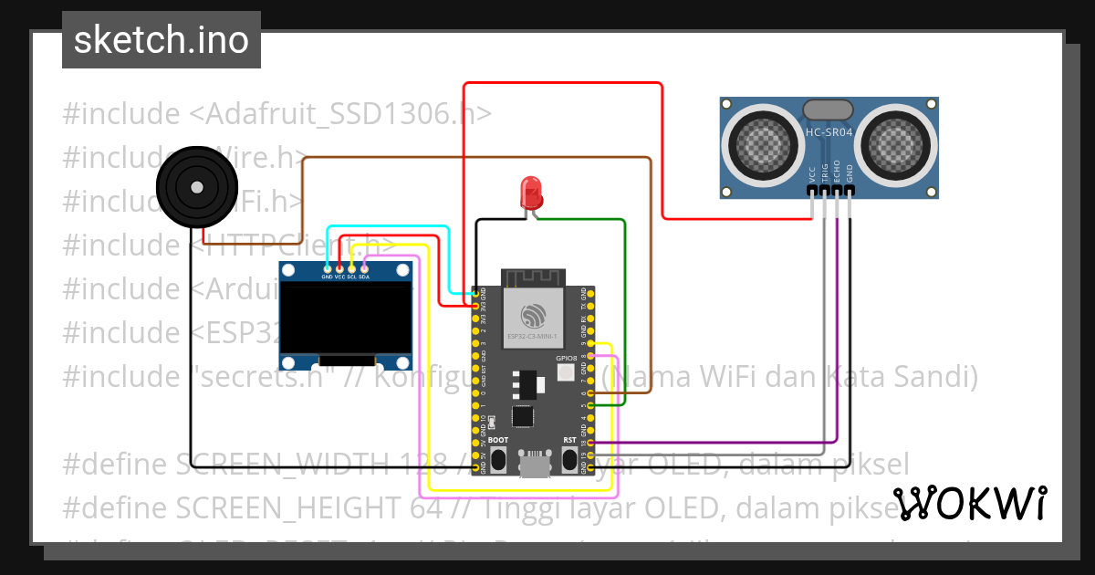 IoT LED Ultrasonik_Nurkumala Lubis Copy - Wokwi ESP32, STM32, Arduino Simulator