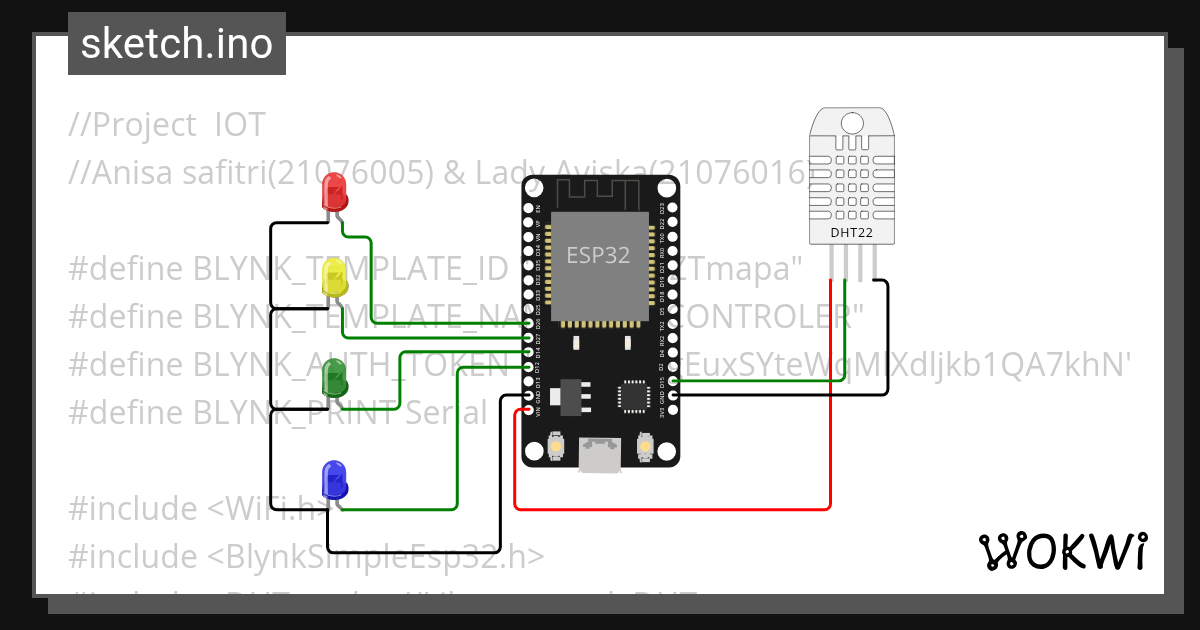 Project Iot Anisa Safitri And Lady Aviska Wokwi Esp32 Stm32 Arduino Simulator 