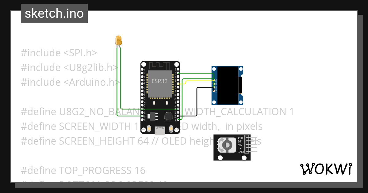 esp32 oled- simple silvia - Wokwi ESP32, STM32, Arduino Simulator